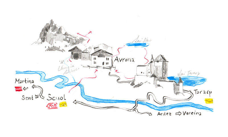 Anreise zum Gasthaus Avrona